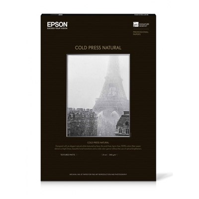 Epson A3+ Cold Press Natural SignatureWorthy Paper 340gsm (25 Sheets ...